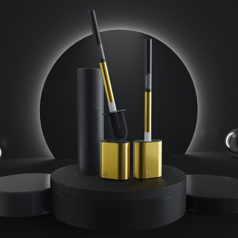 How the Luxe Gold Toilet Brush Makes Deep Toilet Cleaning Easier – Moostar